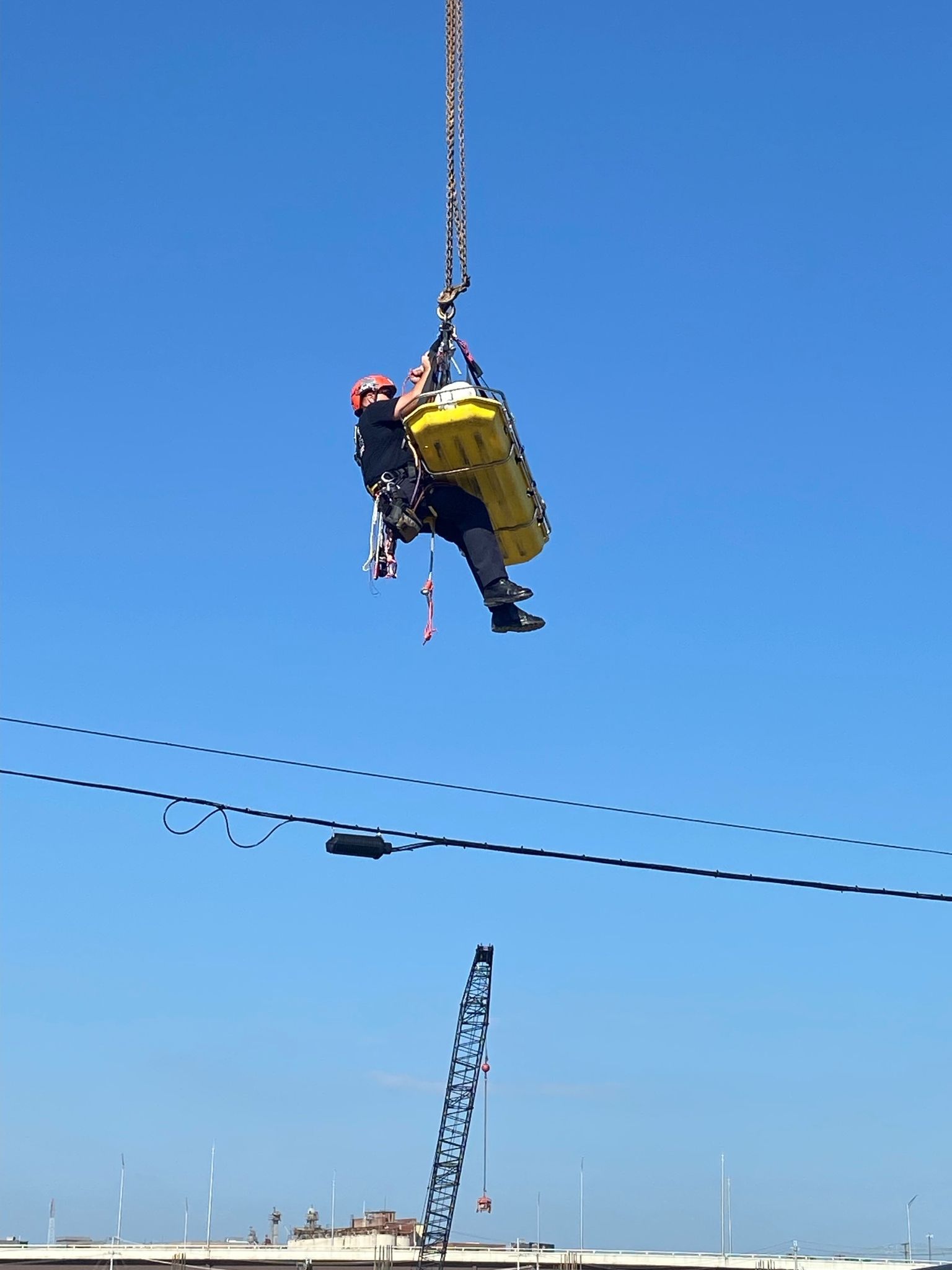 Yardley Flats construction site simulates tower crane training for ...